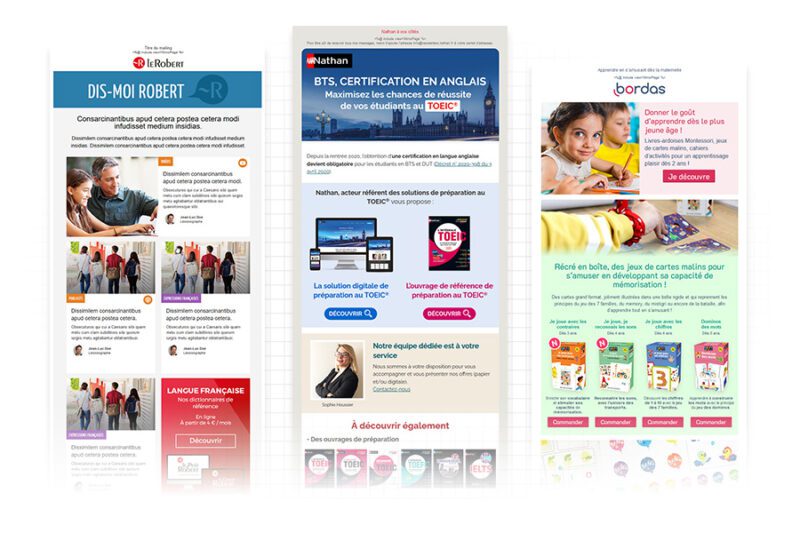 Création de modèle d'emailing et de newsletter sur mesure